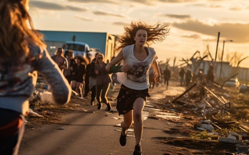 The Aftermath Of Floods People Running And Help Out 124