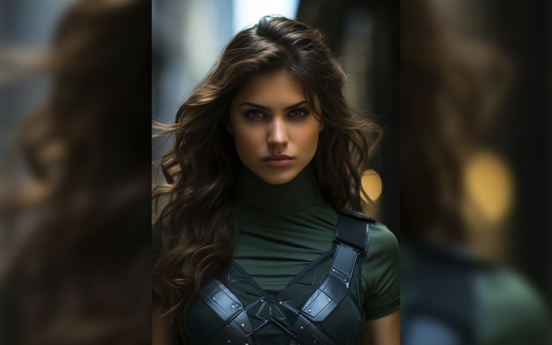 Female superhero girl angry expressions 2 - TemplateMonster