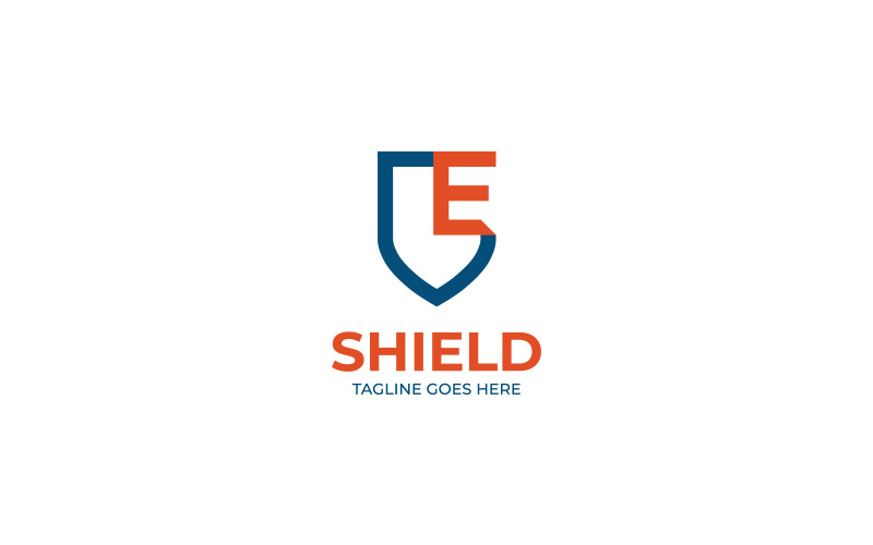 E Shield Logo Template Design #414933 - TemplateMonster