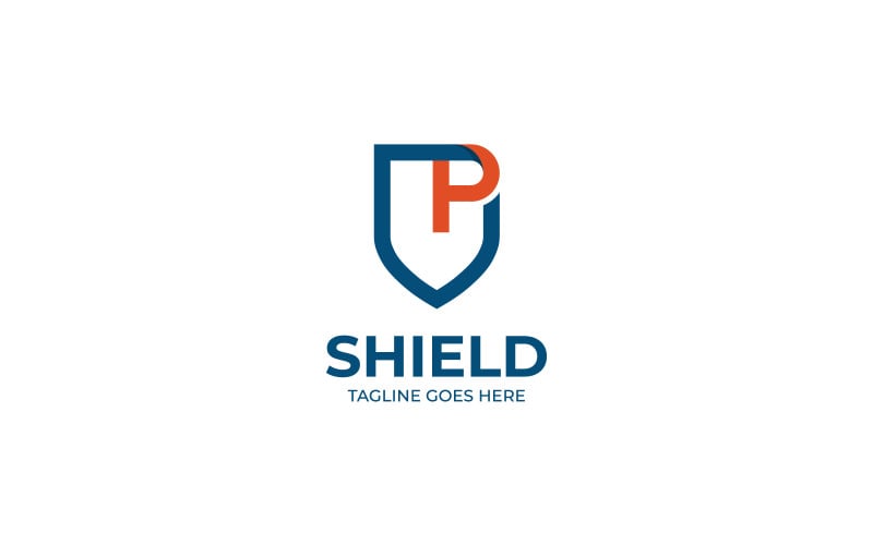 P Shield Logo Template Design #414969 - TemplateMonster