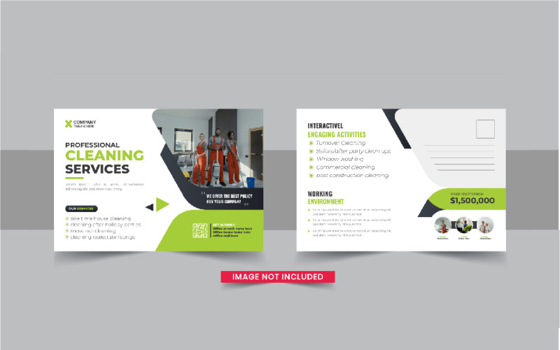 Cleaning service postcard or Cleaning service eddm postcard template
