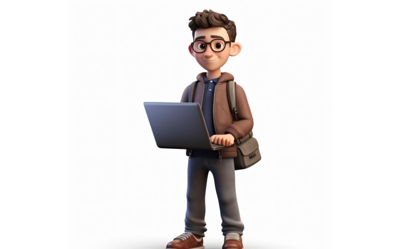 3D Character Boy Software Developer relevant environment 1