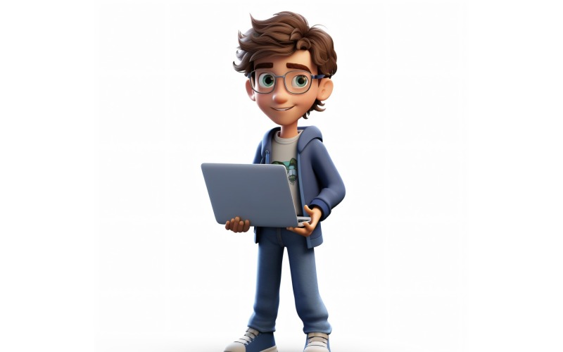 3D Character Boy Software Developer relevant environment 2