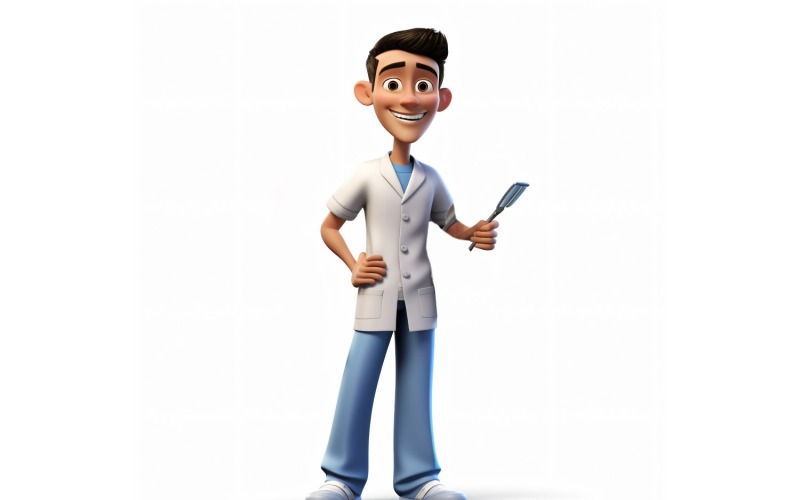 3D pixar Character Child Boy with relevant environment 36