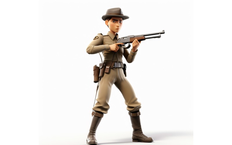 3D pixar Character Child Boy with relevant environment 117