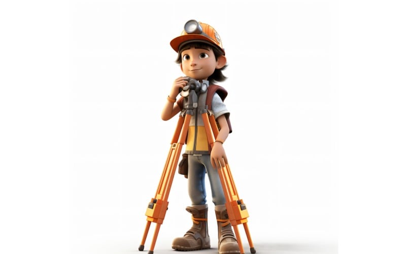 3D pixar Character Child Boy with relevant environment 65