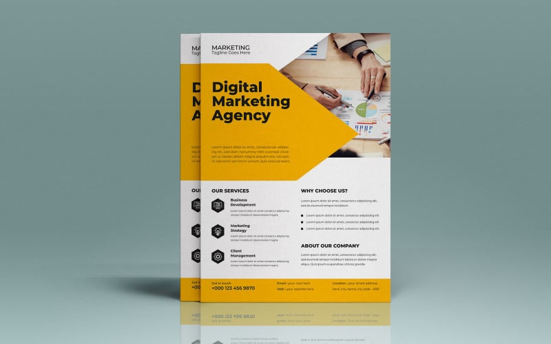 Business Leadership Seminar Marketing Flyer - TemplateMonster