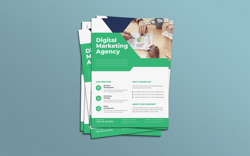 IT Solutions Provider Marketing Flyer Design