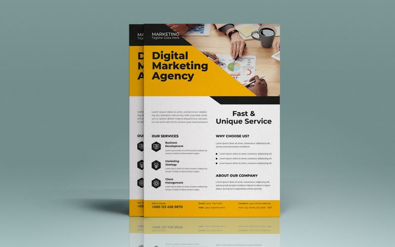 Legal Services Promotion Marketing Flyer - TemplateMonster