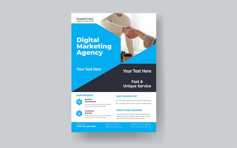 Bold Marketing Campaign Marketing Flyer - TemplateMonster