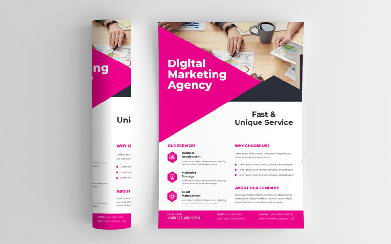 Minimalist Business Event Marketing Flyer - TemplateMonster