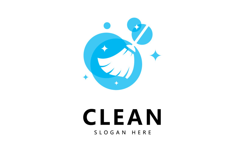 Clean and wash creative symbols company cleaning services graphic design V6