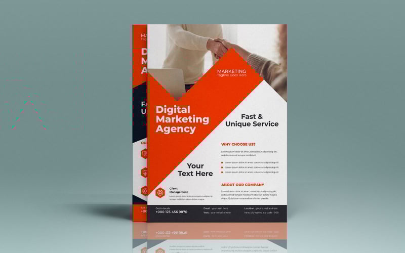 Modern Leadership Development Program Marketing Flyer