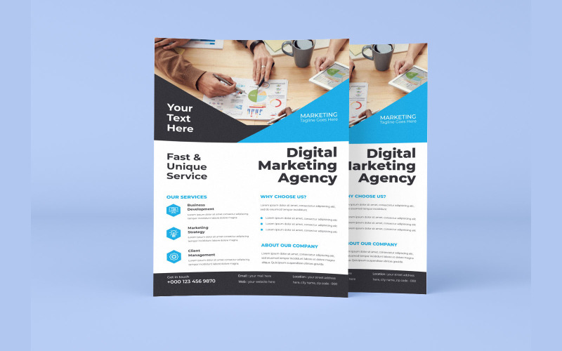 Digital Marketing Agency New Business Analysis Consultation Flyer ...