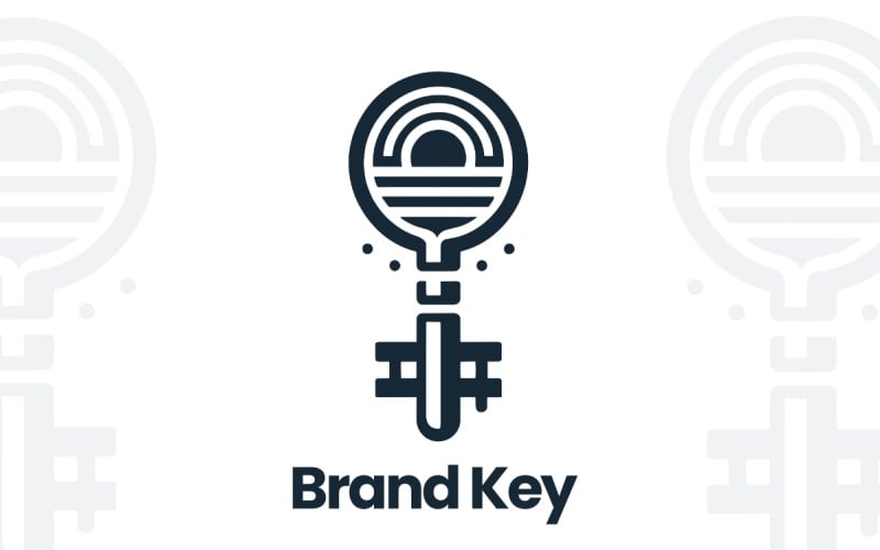 Brand Key Modern Vector Logo #417231 - TemplateMonster