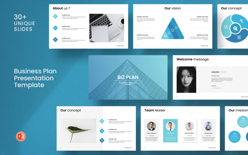 Business Plan Presentation-Template #417219 - TemplateMonster