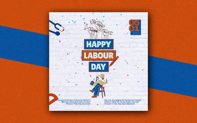 May Day Flyer Design Template #417272 - TemplateMonster