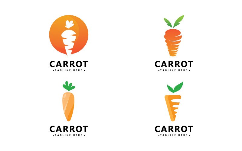 Carrot Logo Icon Vector Design Template V0 - TemplateMonster