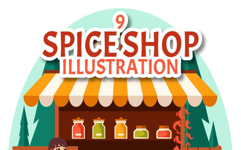 9 Spice Shop and Seasoning Illustration - TemplateMonster