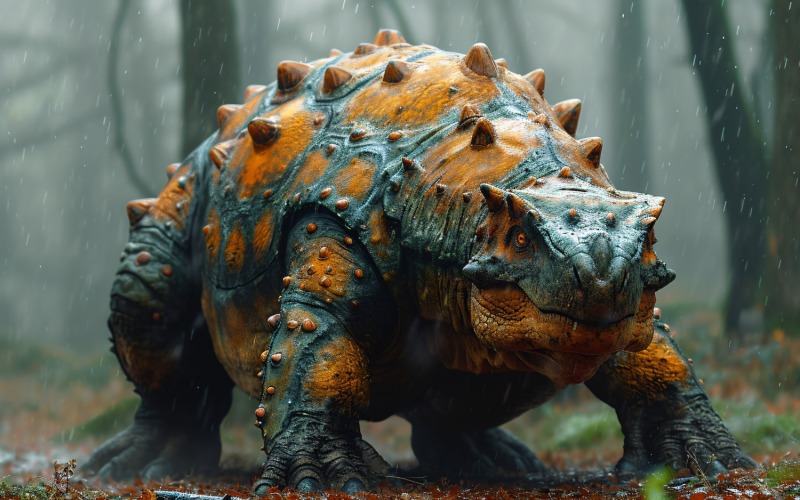 Ankylosaurus Dinosaur realistic Photography 2