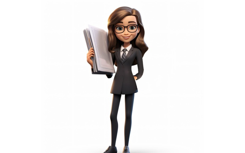 3D pixar Character Child Girl with relevant environment 7