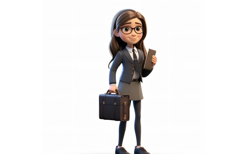 3D pixar Character Child Girl with relevant environment 33