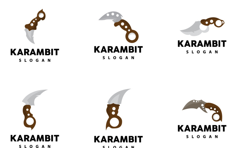 Kerambit Logo Arme Outil Vector DesignV2 - TemplateMonster