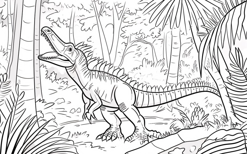 Coloriage Spinosaure Coloriage Spinosaurus Jurassic Park