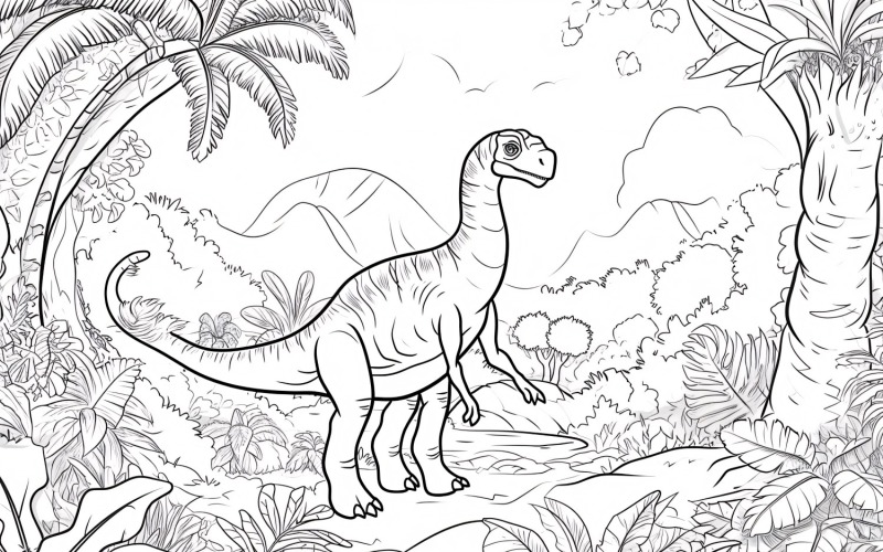 Maiasaura Dinosaur Colouring Pages 1 - TemplateMonster
