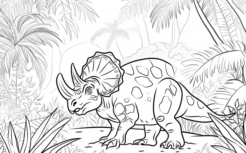Protoceratops Dinosaur Colouring Pages 4 - TemplateMonster