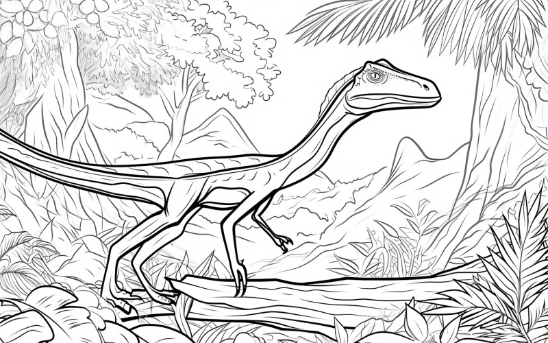 Dimorphodon Dinosaur Colouring Pages 2 - TemplateMonster
