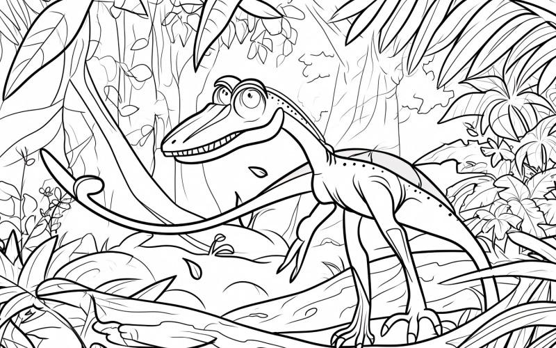 Dimorphodon Dinosaur Colouring Pages 3 - TemplateMonster