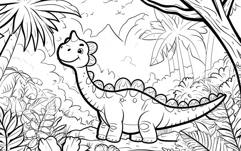 Dryosaurus Dinosaur Colouring Pages 4 - TemplateMonster