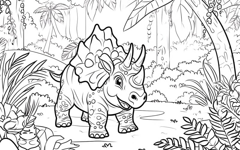 Euoplocephalus Dinosaur Colouring Pages 3 - TemplateMonster
