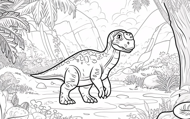 Heterodontosaurus Dinosaur Colouring Pages 2