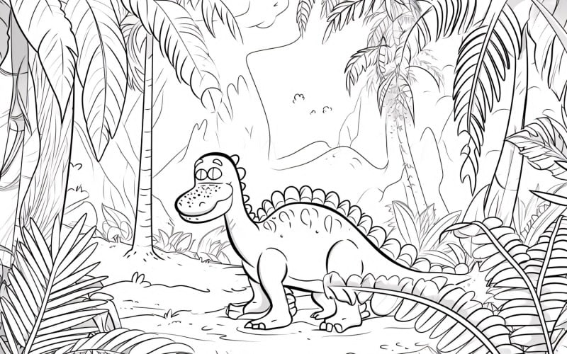 Nodosaurus Dinosaur Colouring Pages 2 - TemplateMonster