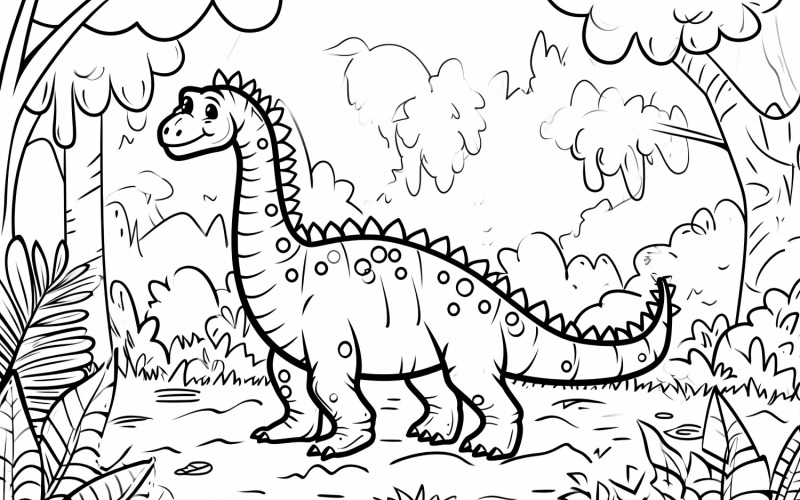 Ouranosaurus Dinosaur Colouring Pages 4 - TemplateMonster