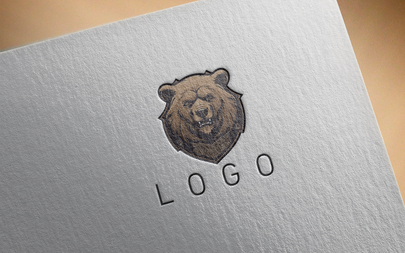 Logo ours élégant 11-0469-23 #418216 - TemplateMonster