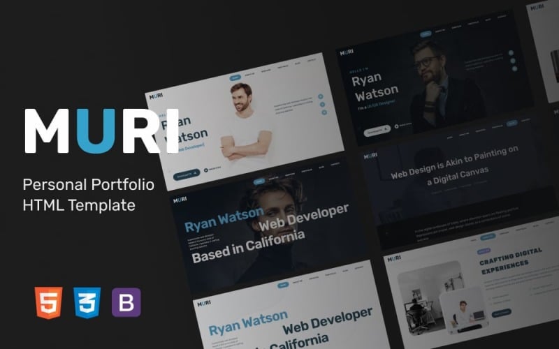 Muri - Personal Portfolio HTML Template - TemplateMonster Muri - Personal Portfolio HTML Template - TemplateMonster