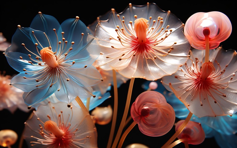 Underwater crystal flowers plant Wallpaper 53