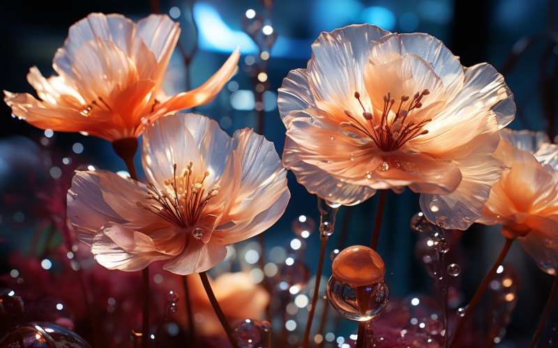 Underwater crystal flowers plant Wallpaper 56