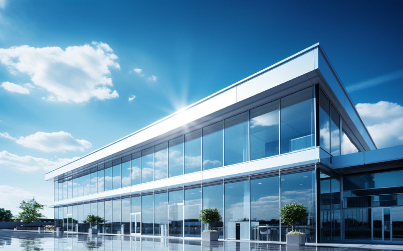 Sign Board Mockup Commercial Building Fascia Aluminium Metal 197