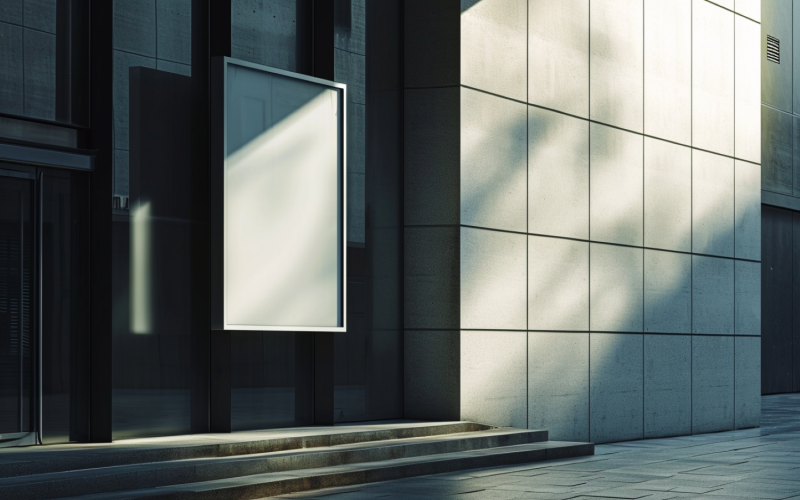 Commercial Building Fascia Logo Signage Mockup 251