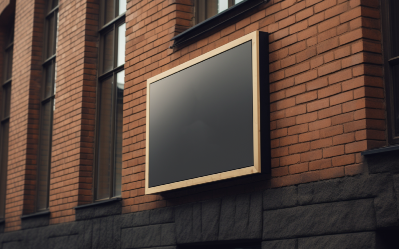 Commercial Building Fascia Logo Signage Mockup 261