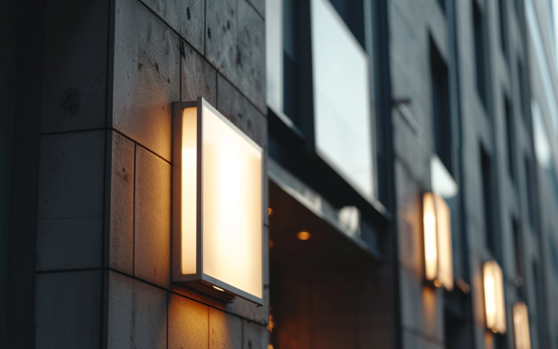 Commercial Building Fascia Signboard Mockup 250.