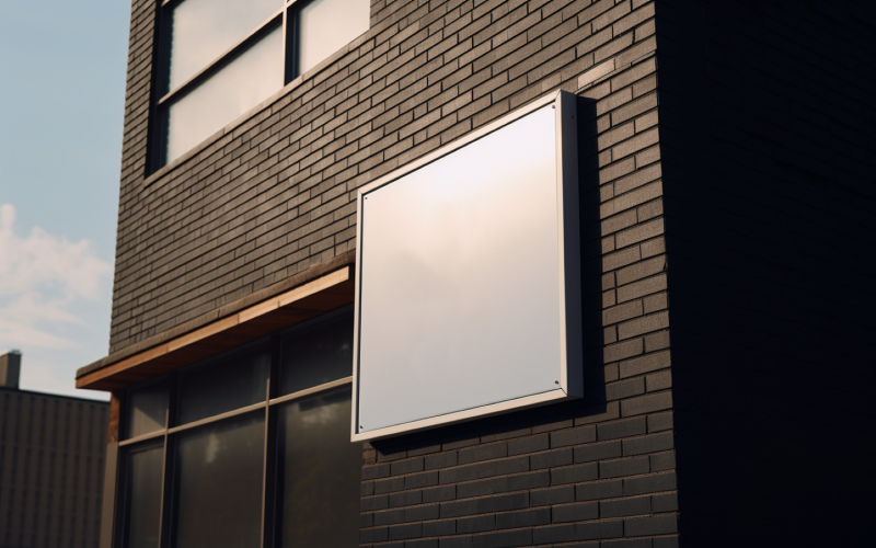 Commercial Building Signboard Mockup 260. - TemplateMonster