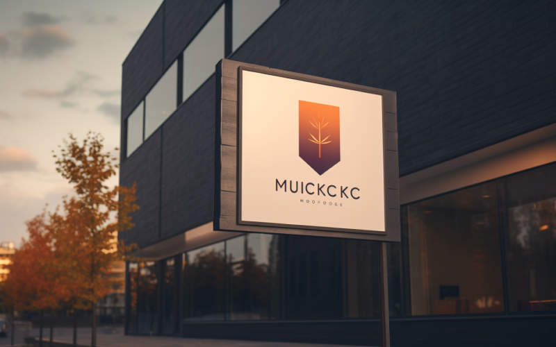 Commercial Building Signboard Mockup 262 - TemplateMonster