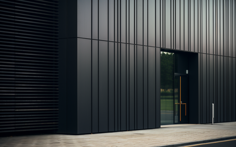 Sign Board Mockup Commercial Building Fascia Aluminium Metal 220