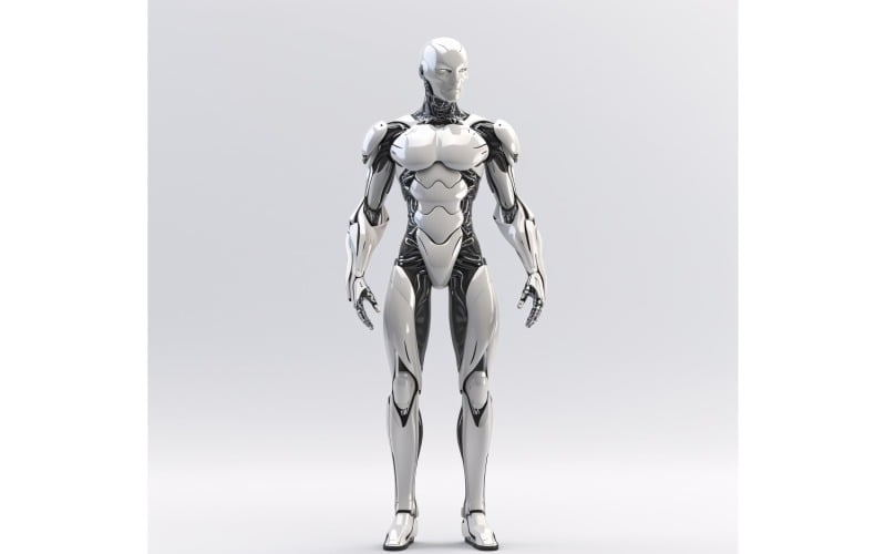 Anthropomorphic Female robot Frostpunk Portraiture 17