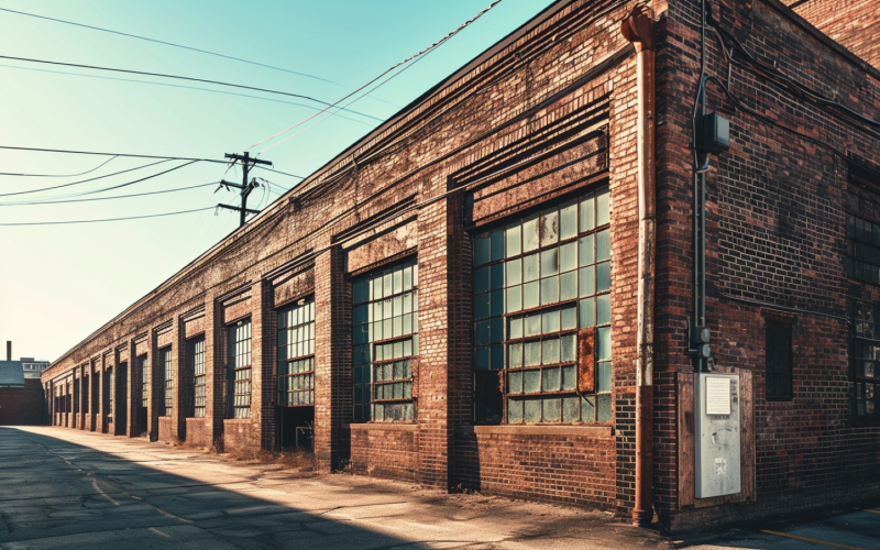 Commercial Building Fascia Signboard Mockup 319